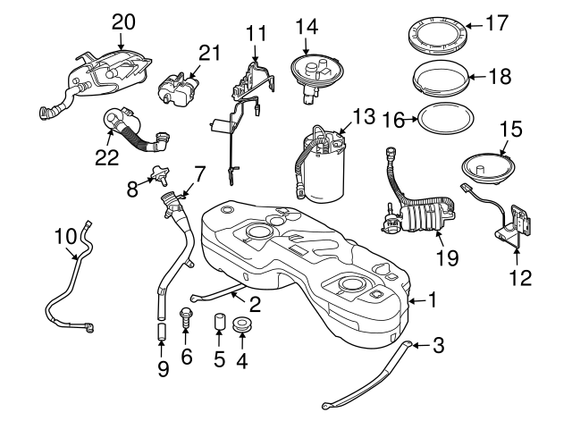 2007-2010 BMW X3 Fuel Filter 16-14-7-186-454 | BMWPartsDirect.com