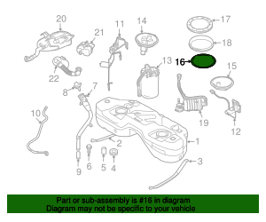 16117159604 - 2004-2006 BMW X3 Fuel Pump (16-11-7-159-604) | BMW of ...
