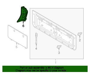 64449-60030 - High-Quality Tailgate Trim Cover for 2008-2020 Toyota ...