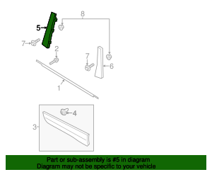 2013-2019 Ford Escape Applique CJ5Z-78255A34-AB | OEM Parts Online
