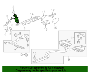 19418933 - 3-Way Catalytic Converter with Shield, Flange, and Studs ...