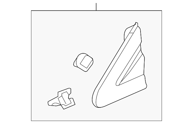 2013-2019 Cadillac XTS Front Passenger Side Fender Rear Upper Molding ...