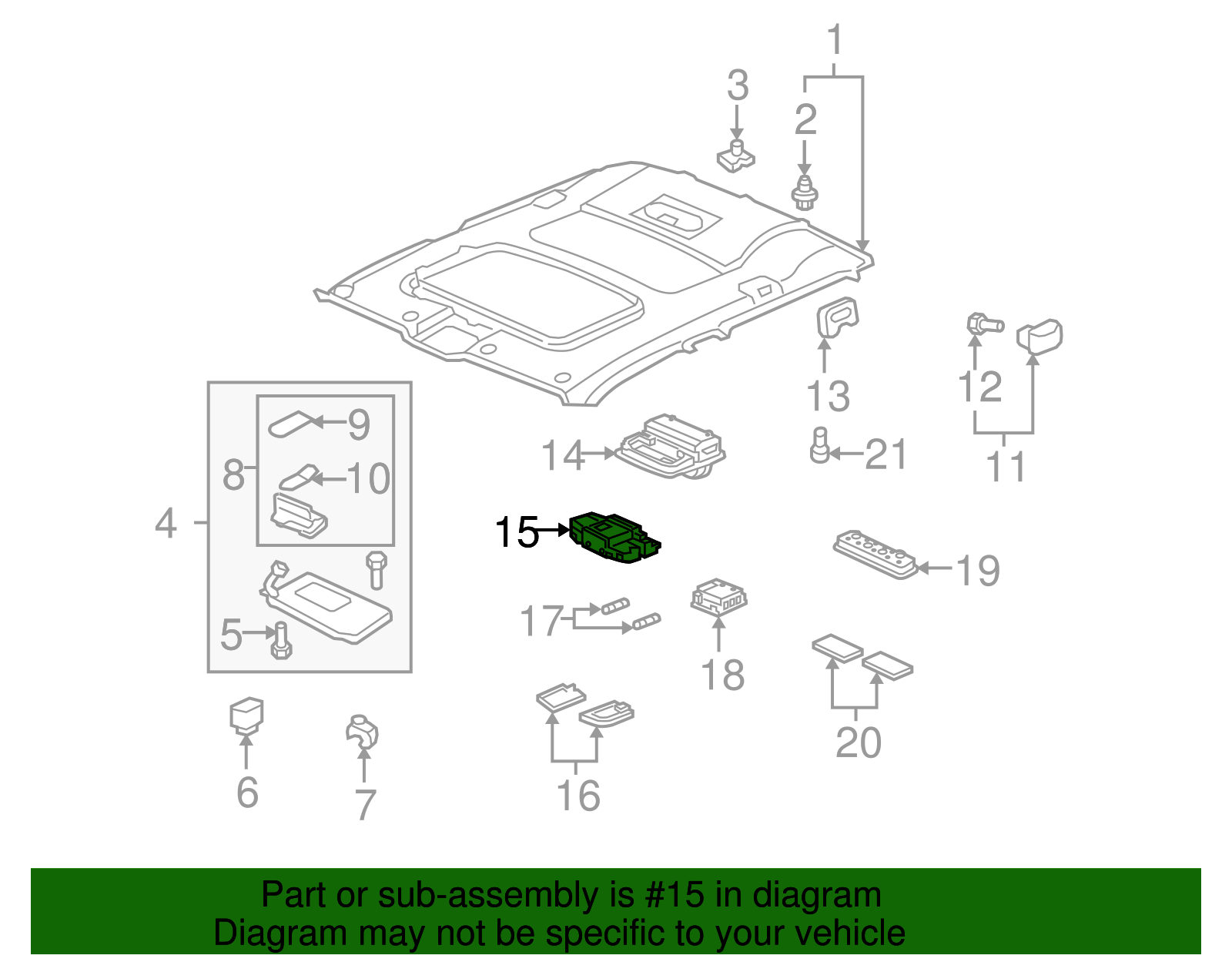 2003-2014 Honda Map Lamp 34404-SDA-A02 | Retail Performance Auto Parts
