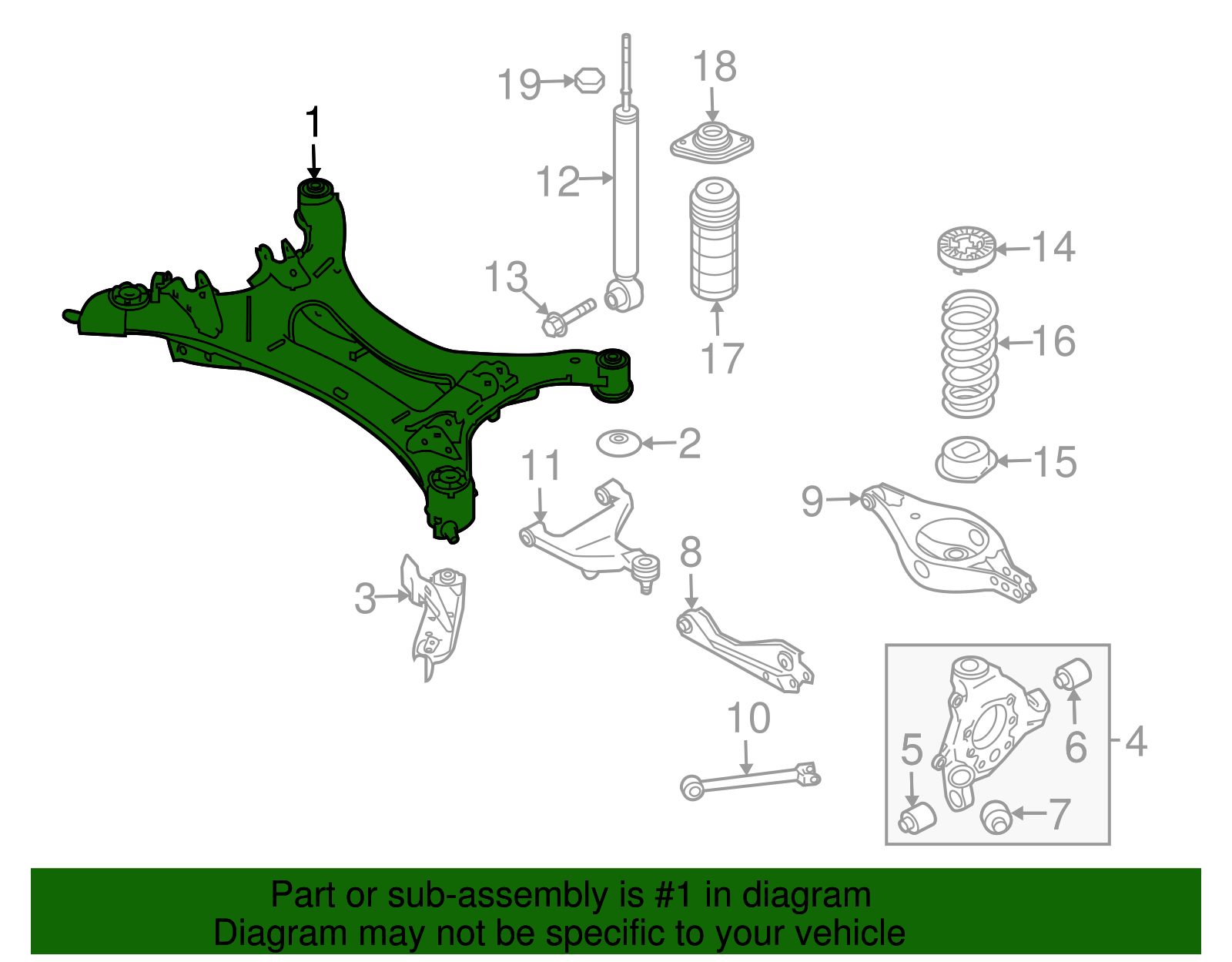 2013-2020 Infiniti Cross-Member 55400-3KD1B | OEM Parts Online