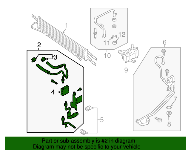 HG9Z-7R081-C - Cooler Pipe - 2017-2020 Ford | Lasco Auto Parts