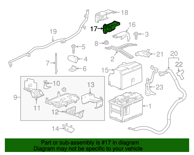 2016-2024 Chevrolet Malibu Battery Distribution Engine Compartment Fuse ...