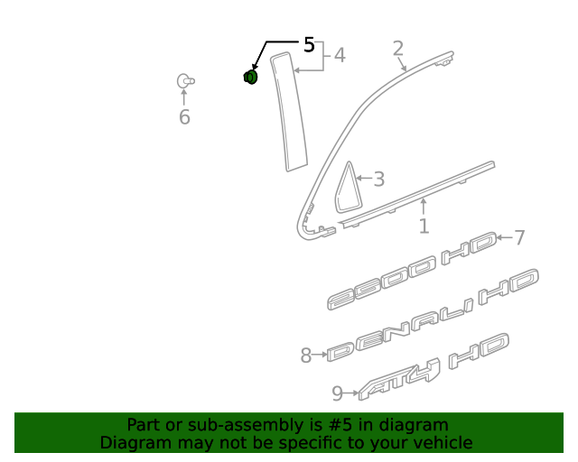 2020-2022 GM W-Base Multi Purpose Retainer (5.2mm Hole) 11603260 ...