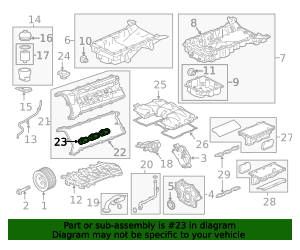 2010-2023 Jaguar Valve Cover Seal C2D3527 | JaguarParts.com