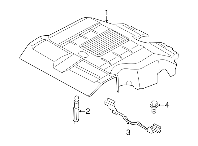 2014-2016 Land Rover LR4 Engine Cover LR051102 | JaguarParts.com