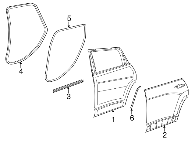 2019-2022 Jeep Cherokee Door Weather-Strip 5056309aa | TascaParts.com
