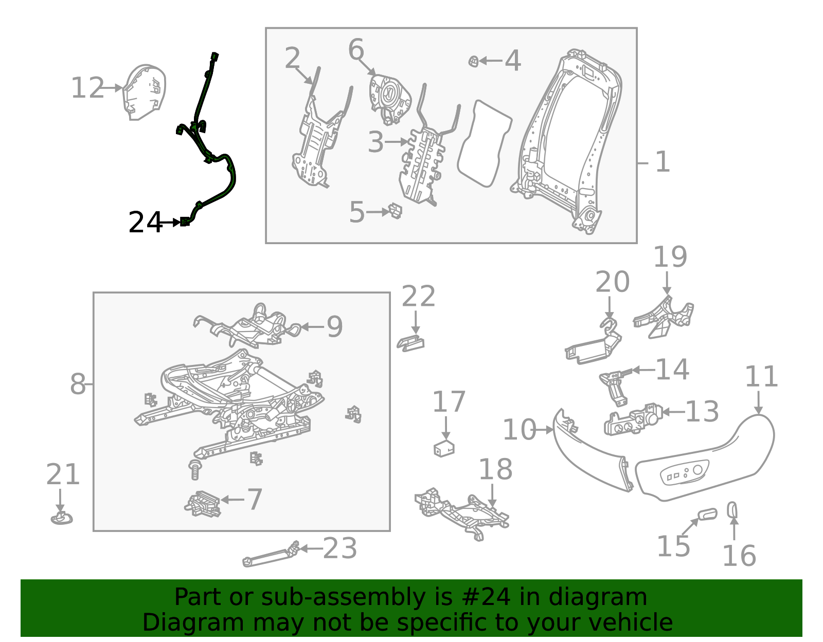 2020-2025 Toyota Power Seat Wiring Harness 8219B-0E110 | OEM Parts Online