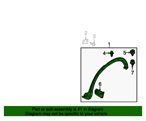 KPF1-51-W50B - Wheel Opening Molding 2023-2024 Mazda CX-5 | Mazda ...