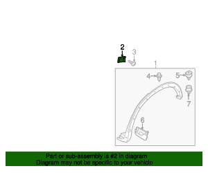 KB8A-51-U30 | 2017-2024 Mazda CX-5 Wheel Opening Molding Bracket ...
