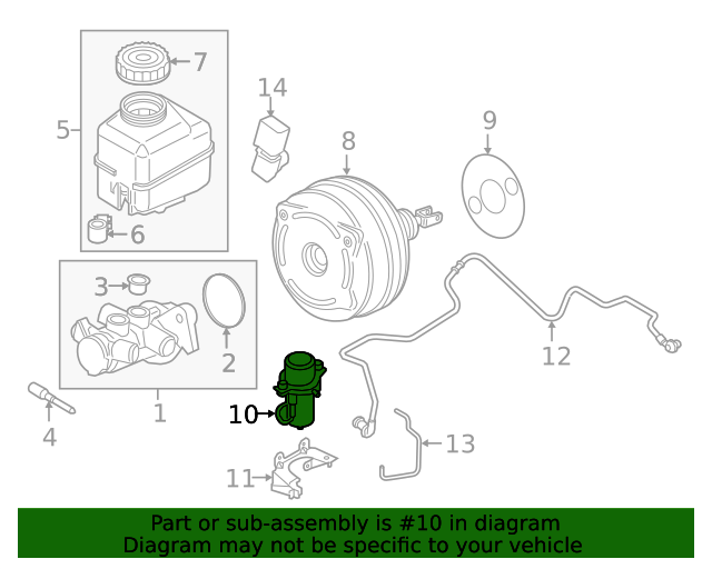 2014-2020 BMW Vacuum Pump 34-33-6-851-289 | BMWPartsDirect.com