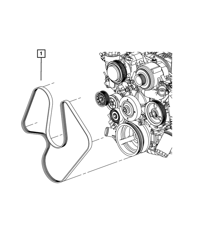 2016-2025 Mopar Serpentine Belt 5281374AA | Mopar eStore