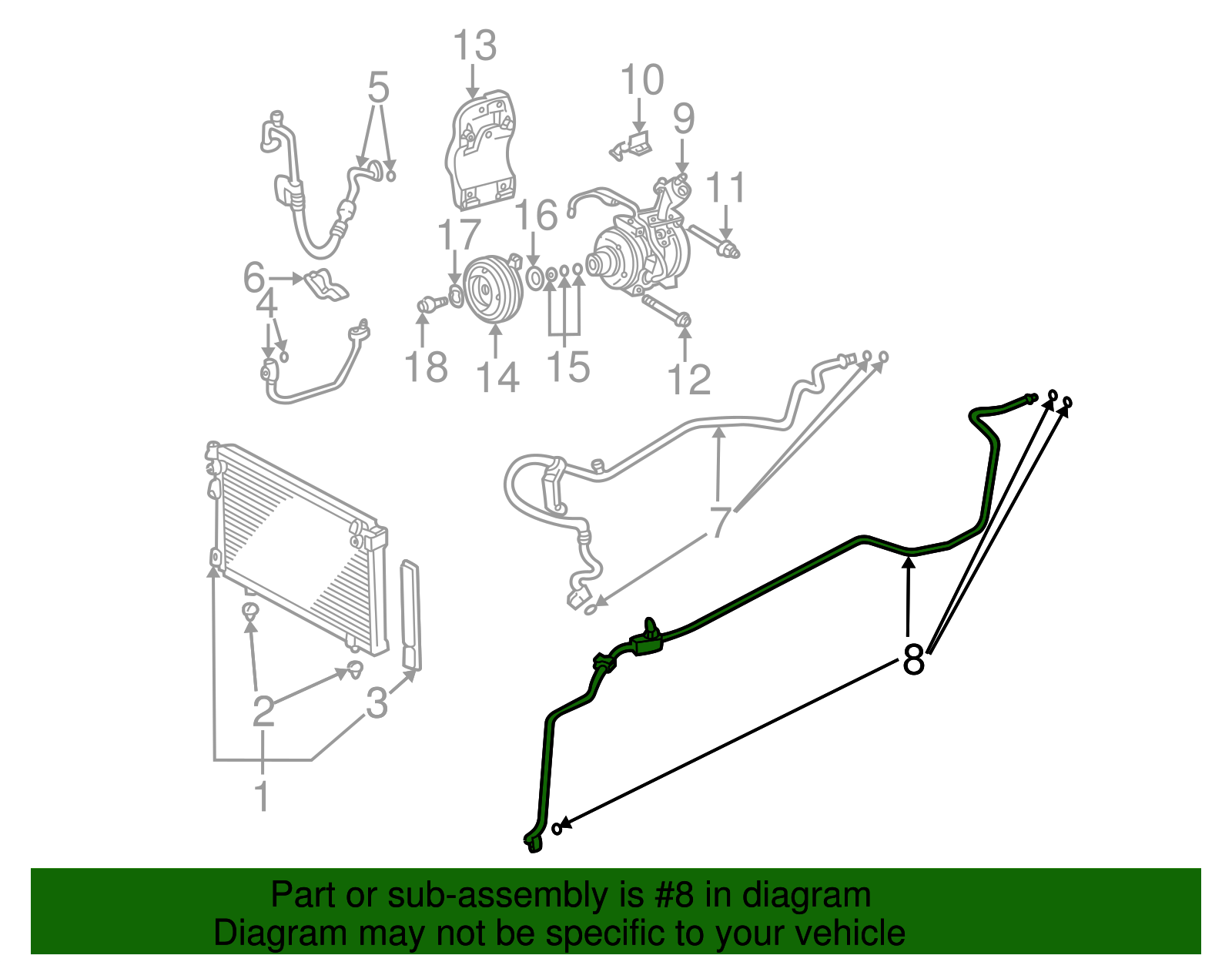 2004-2007 Toyota Highlander Liquid Line 88710-48170 | Toyota Parts Center