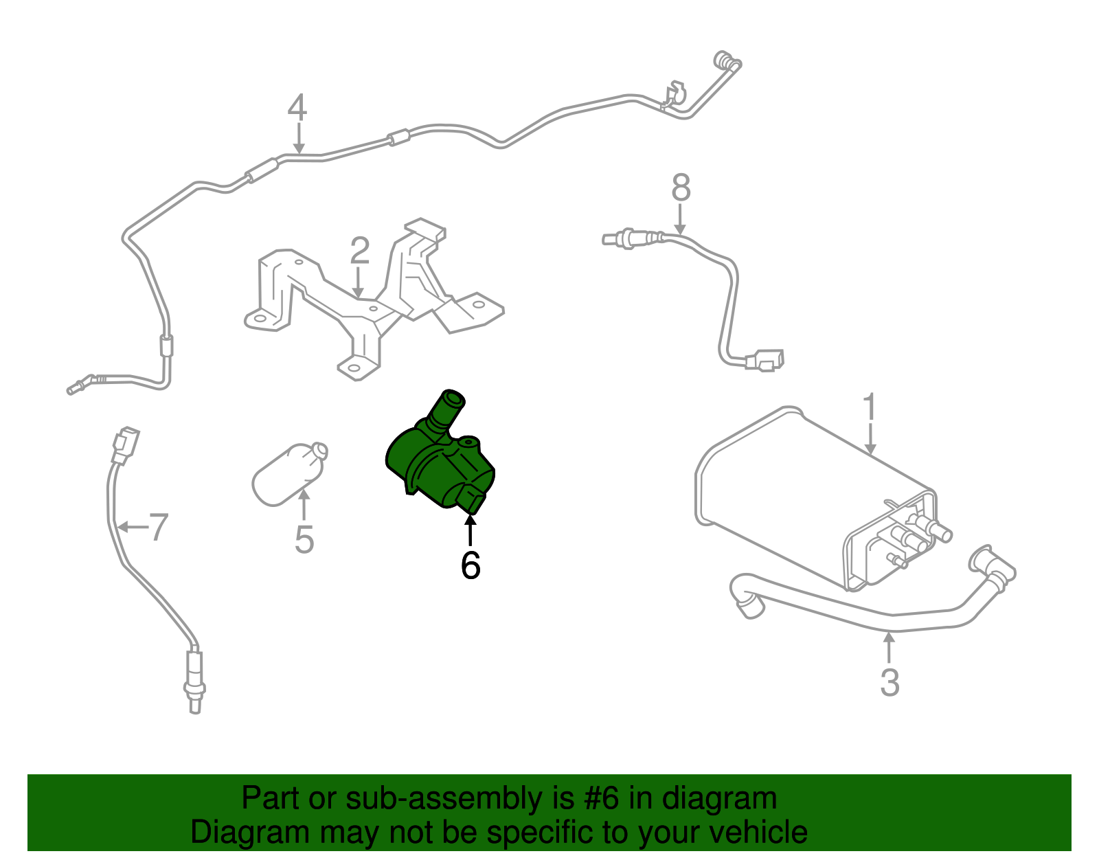 2007-2016 Volvo Purge Control Valve 8653857 | OEM Euro Parts