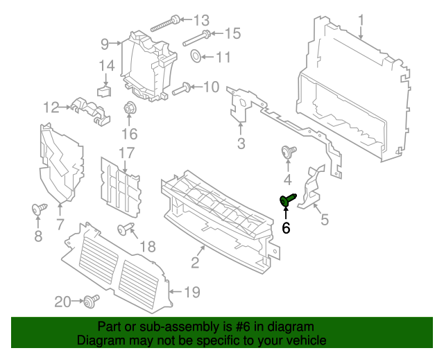 Genuine OEM Rocker Molding Retainer Clip Part# RYQ500070 Fits 2008-2023 ...
