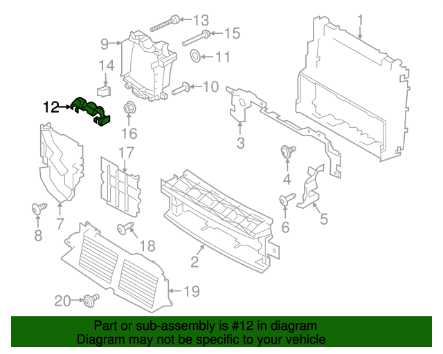 LR052926 - Mount Bracket - 2013-2020 Land Rover Range Rover ...