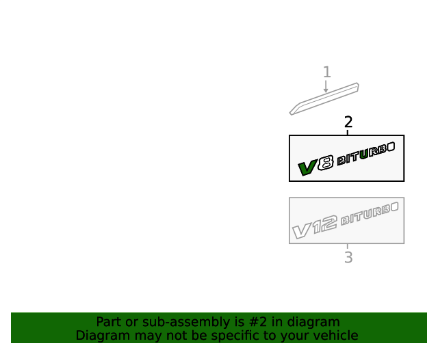 213-817-99-00 - Fender Emblem 2018-2021 Mercedes-Benz | AutoNationParts.com