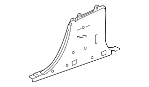 177-690-97-01-9051 - Lower Center Pillar Trim 2019-2021 Mercedes-Benz ...