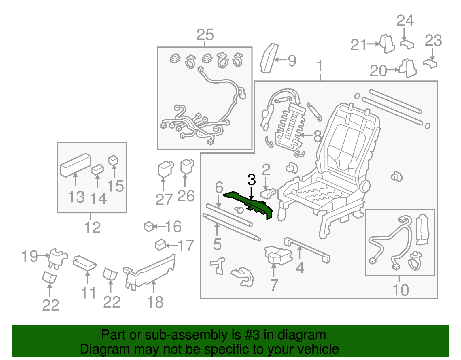 81649-SZA-A21 - Reinforced Bracket 2010 Honda Pilot | Honda Parts Online