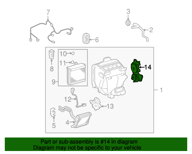 87106-33290 - HVAC Defrost Mode Door Actuator 2008-2011 Toyota | Longo ...