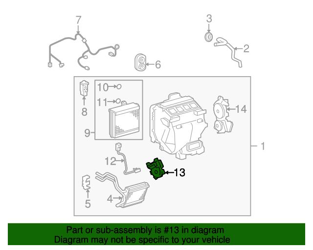 87106-33260 - HVAC Blend Door Actuator 2007-2013 Toyota | Longo Toyota ...