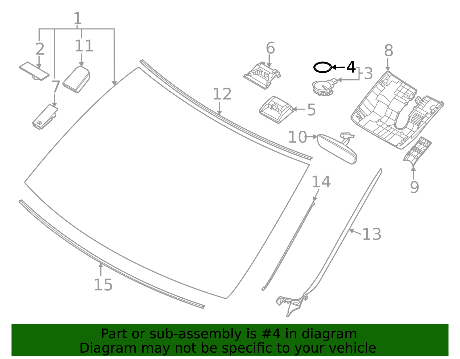 96001-A2000 - Rain Sensor Insulator 2020-2025 Hyundai | AutoNation Parts