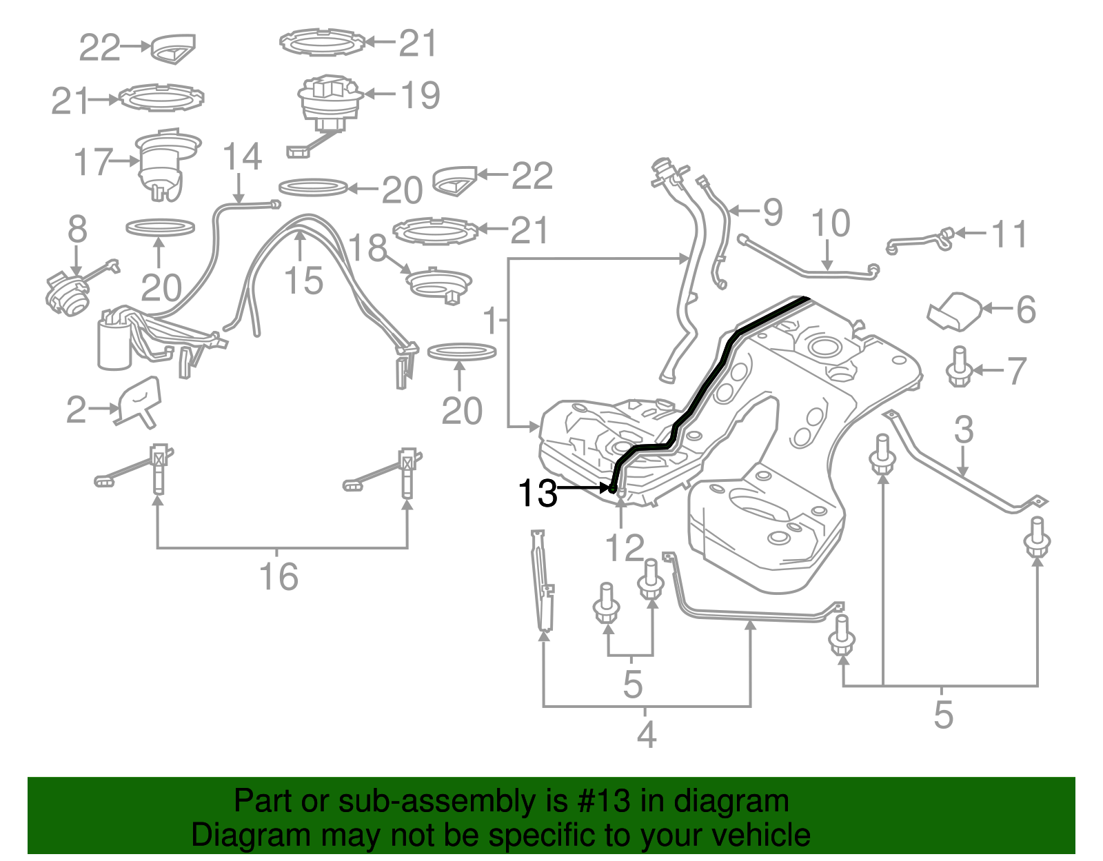 2012-2016 Porsche Panamera Evaporative Emissions System Lines 958-107 ...