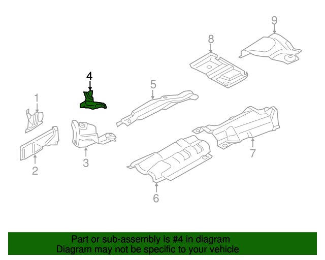 51717117372 - 2013-2015 BMW X1 Heat Shield (51-71-7-117-372) | BMW of ...