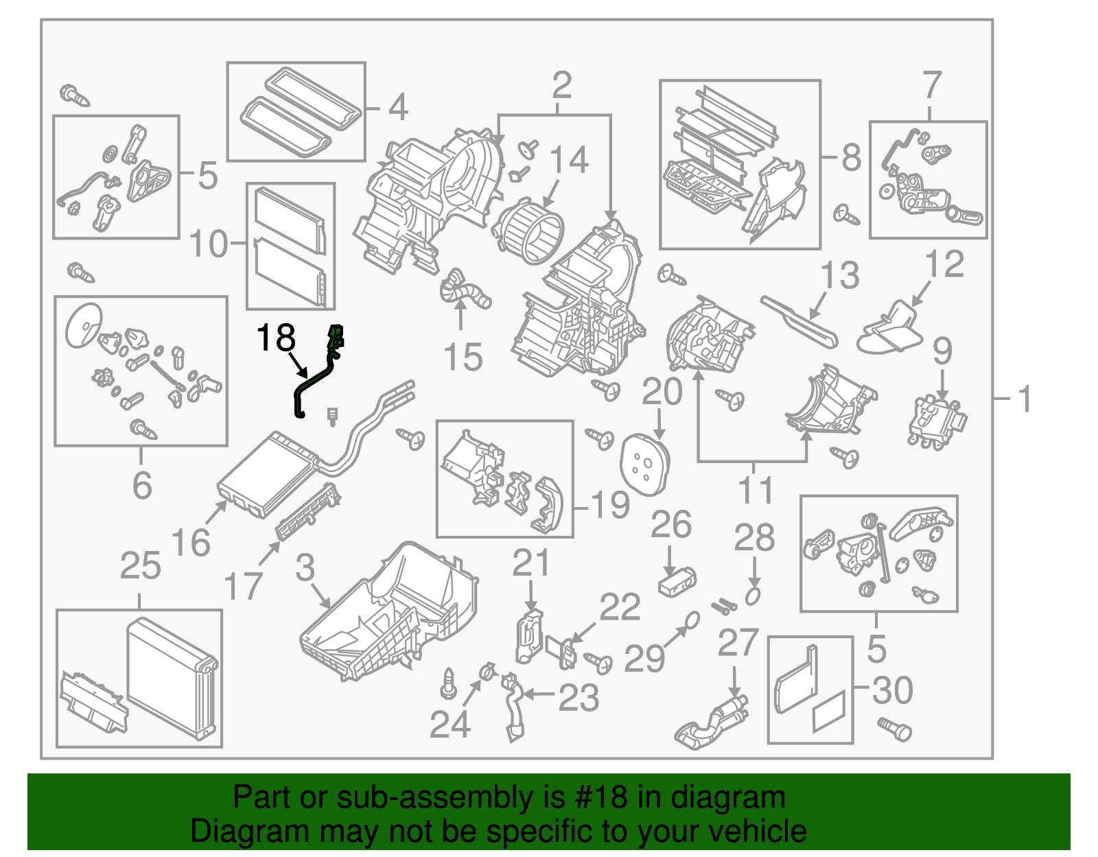 2010-2013 Mazda 3 Refrigerant Temp Sensor BBM461J22 | NewAutoParts.com