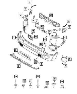 2015-2023 Jeep Renegade Rear Energy Absorber 68338576AA | Mopar eStore
