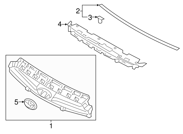 2013-2016 Hyundai Genesis Coupe Upper Seal 86357-2M300 | OEM Parts Online