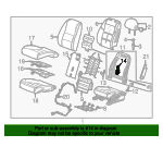 2010-2020 GM Front Seat Recliner Actuator 13578640 GM | GMPartsDirect.com