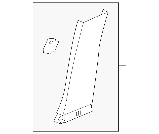 2012-2017 Buick Verano Cocoa Driver Side Center Pillar Lower Trim Panel ...