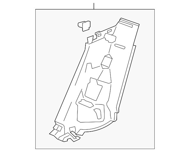 2012-2017 Buick Verano Cocoa Passenger Side Body Lock Pillar Garnish ...