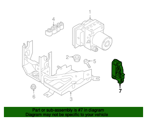 2008-2018 Audi ABS Control Module Connector 4F0-973-038 | OEM Parts Online