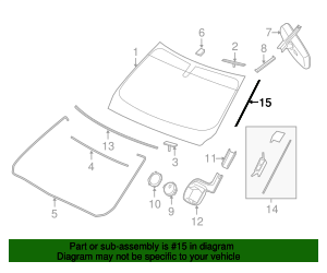 2013-2020 Infiniti Side Molding Fastener 72726-3JA0A | OEM Parts Online