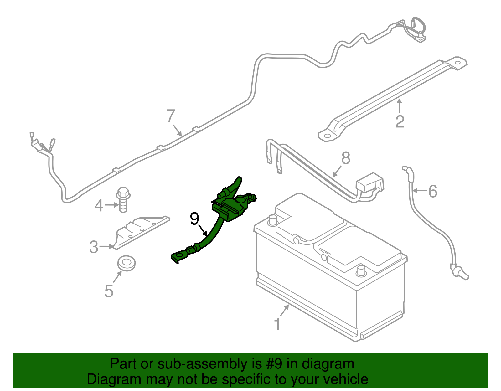 61-21-9-117-877 - Negative Cable - 2012-2021 BMW | BMW Parts Exchange
