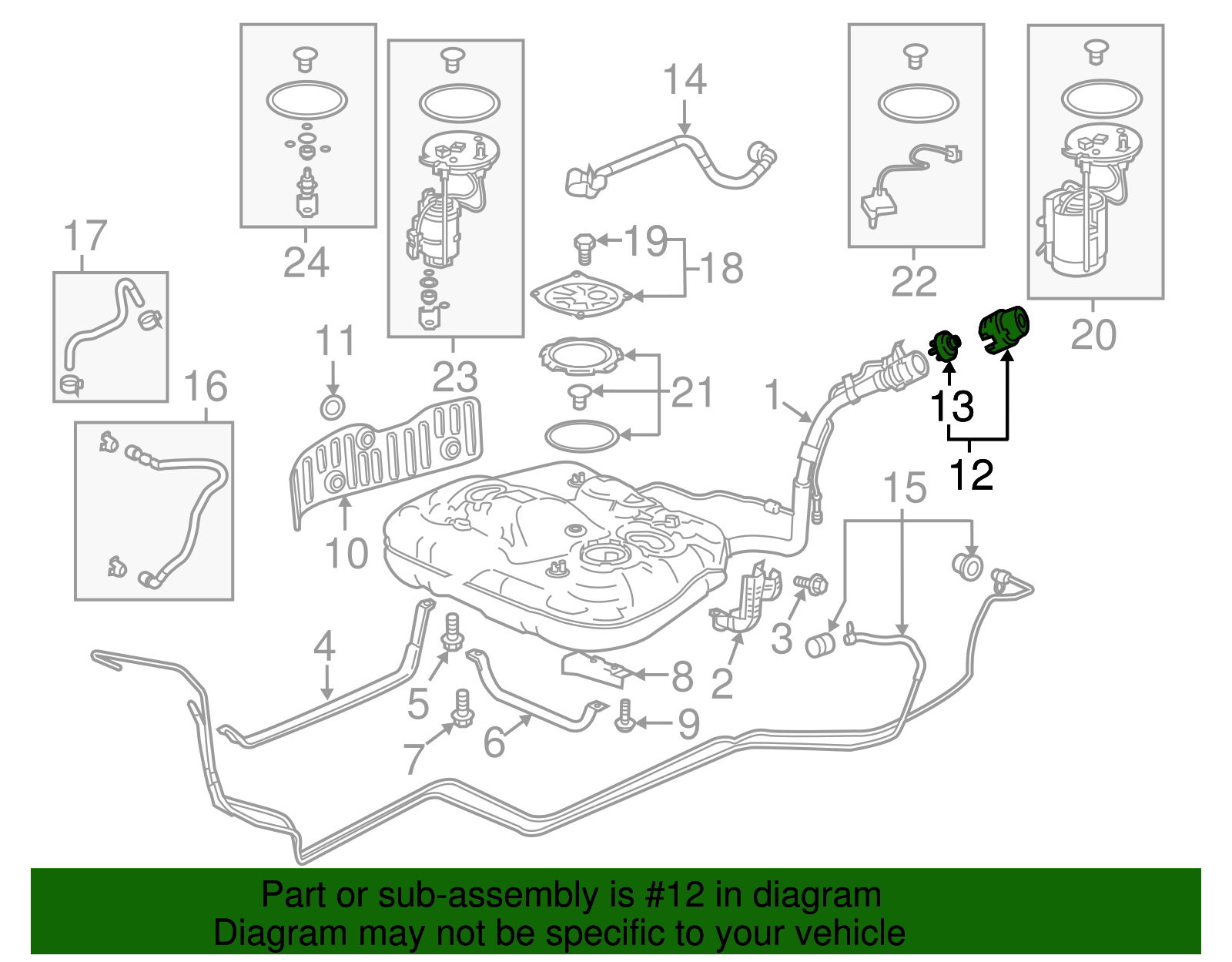 2016-2025 Honda Fuel Filler Neck Adapter 17060-TBA-L02 | Retail ...