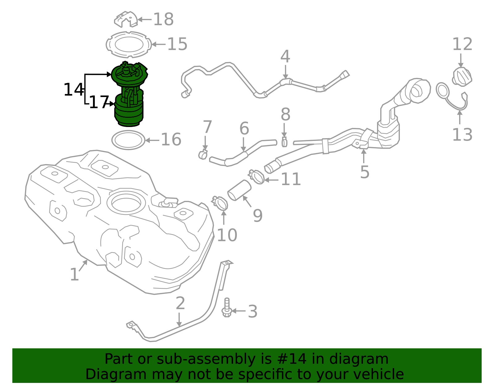 17040-5RL0A - Fuel Pump In Tank 2017-2024 Nissan | Nissan Parts ...