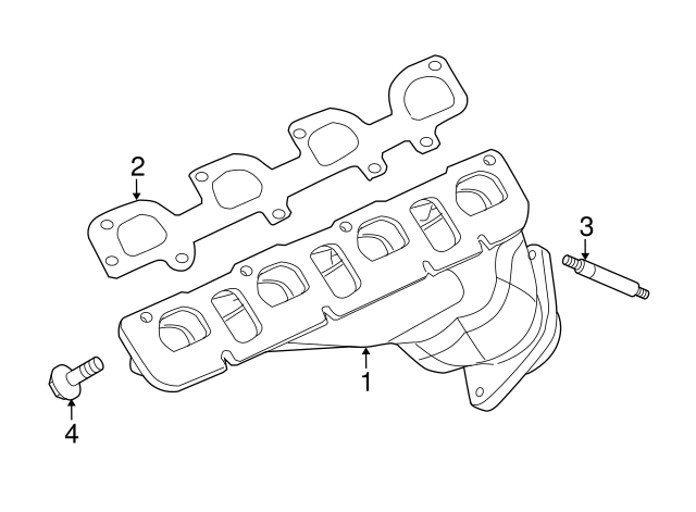 2008-2021 Mopar Manifold Gasket - Passenger Side (RH) 5038098AA ...