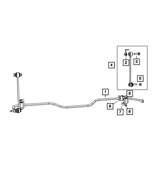 2014-2024 Ram 2500 Rear Suspension Stabilizer Bar 68453381AB | Mopar eStore