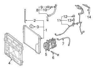 447-835-00-70 - Condenser 2016-2020 Mercedes-Benz Metris | Mercedes ...