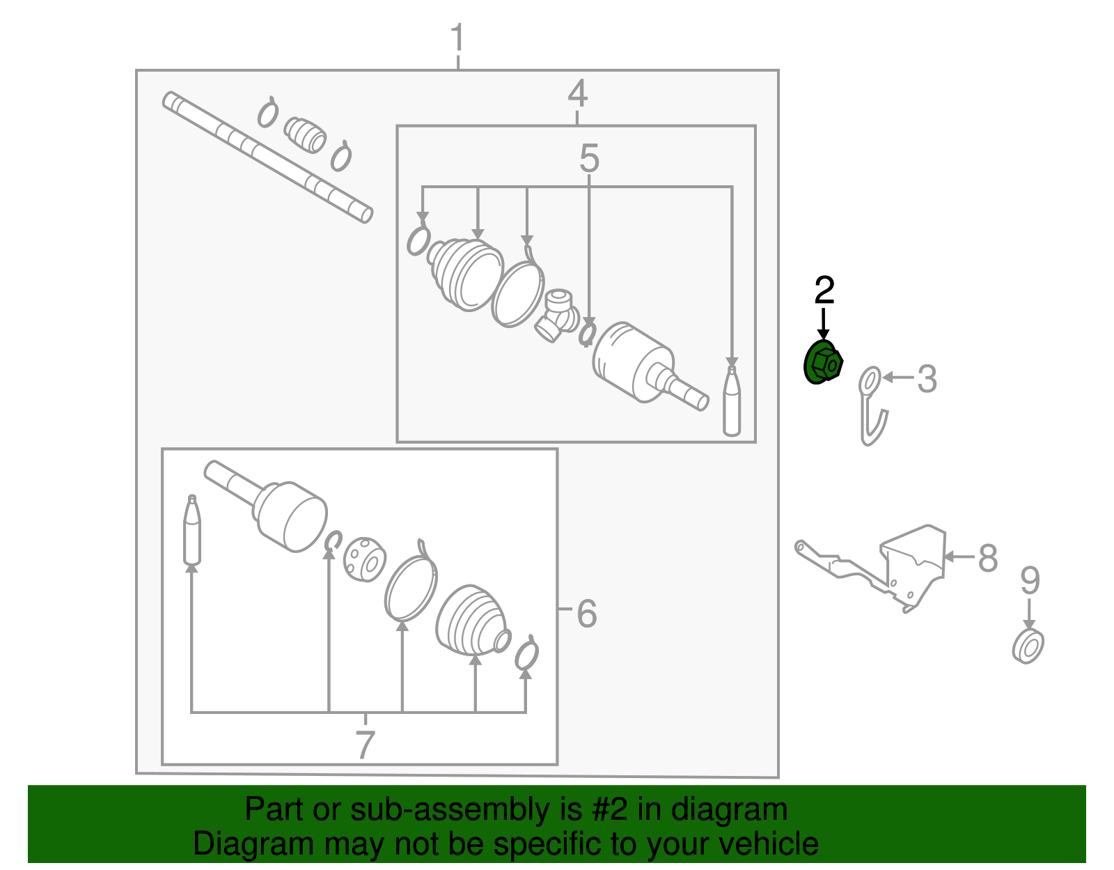 2000-2025 Nissan Axle Nut 40262-4M400 | Temecula Nissan Parts