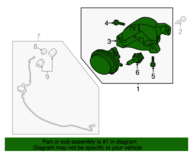 BGV8-51-680A - Fog Lamp Assembly 2012-2013 Mazda 3 | AutoNationParts.com