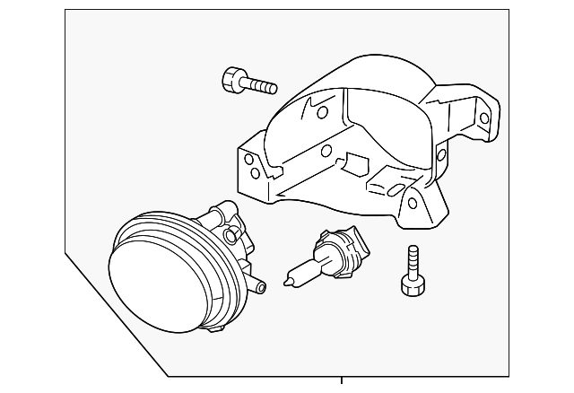 2012-2013 Mazda 3 Fog Lamp Assembly BGV8-51-680A | Mazda Online Parts