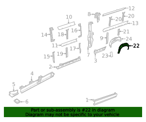 2014-2023 Ram Outer Wheelhouse - Driver's Side (LH) 68134057AA ...