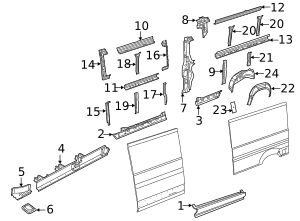2014-2021 Ram Upper Reinforced - Driver's Side (LH) 68167617AA ...
